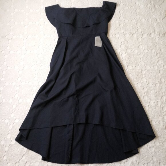 Chi Chi London | Dresses | New Chi Chi London Fit Flare Dress Navy Blue ...